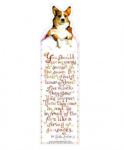 Corgi Bookmark | Susan Branch Blog